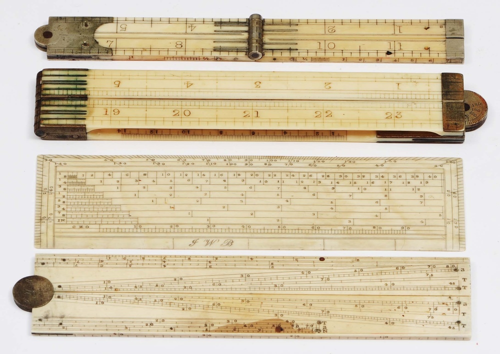 Lot 17 - A LATE 19TH CENTURY IVORY FOUR SECTION
