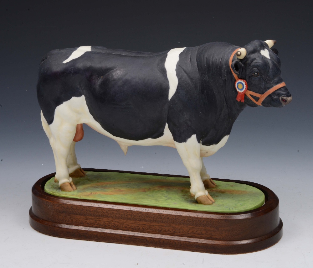 Lot 100 - A ROYAL WORCESTER MODEL of a British Fresian