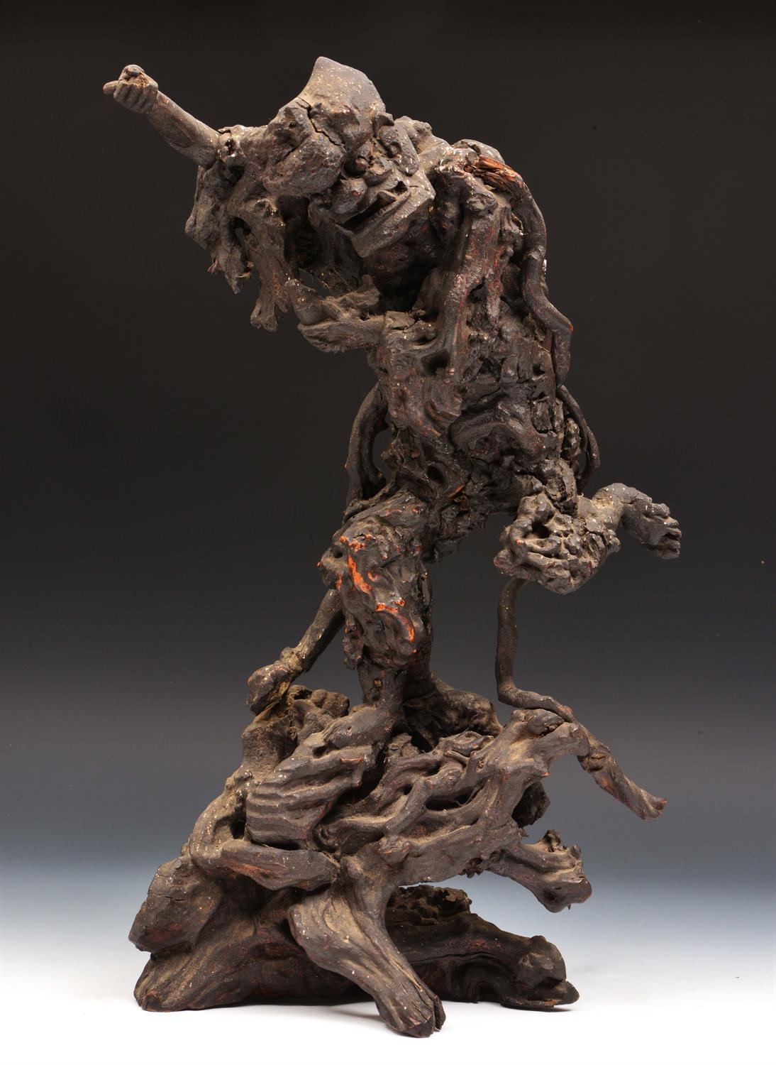 Lot 238 - A Chinese root carving