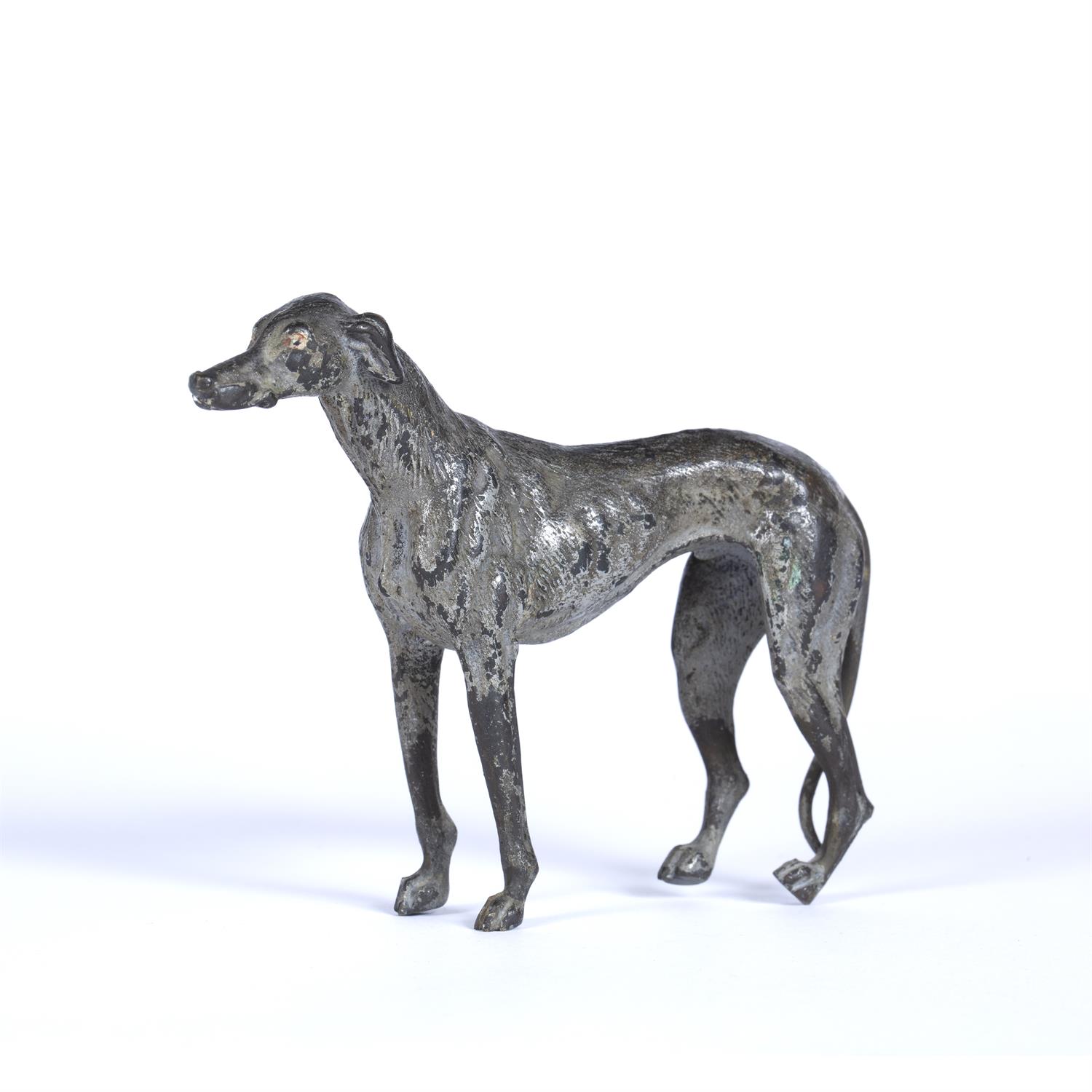 Lot 289 - Cold painted bronze figure of a dog