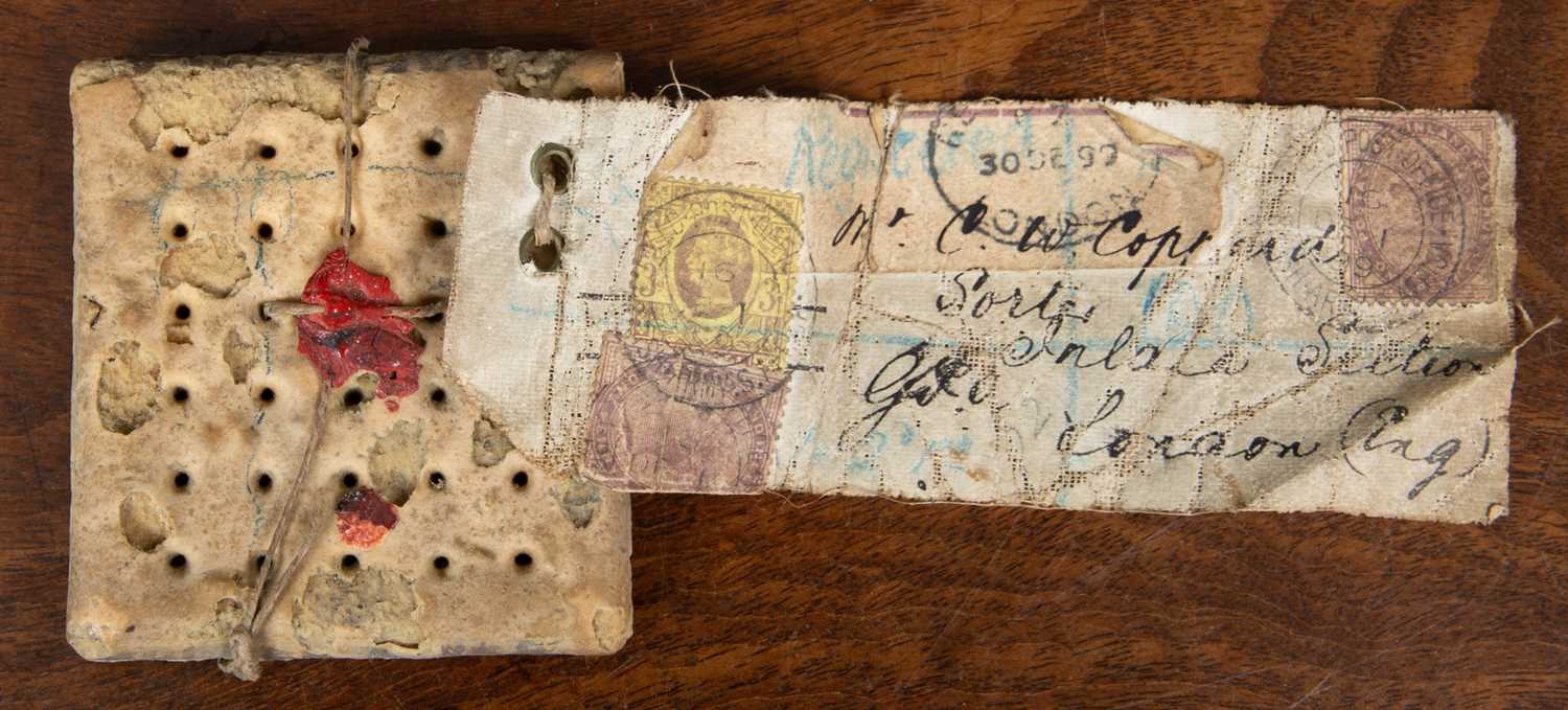 Lot 37 - Boer War Interest, A posted trench biscuit,
