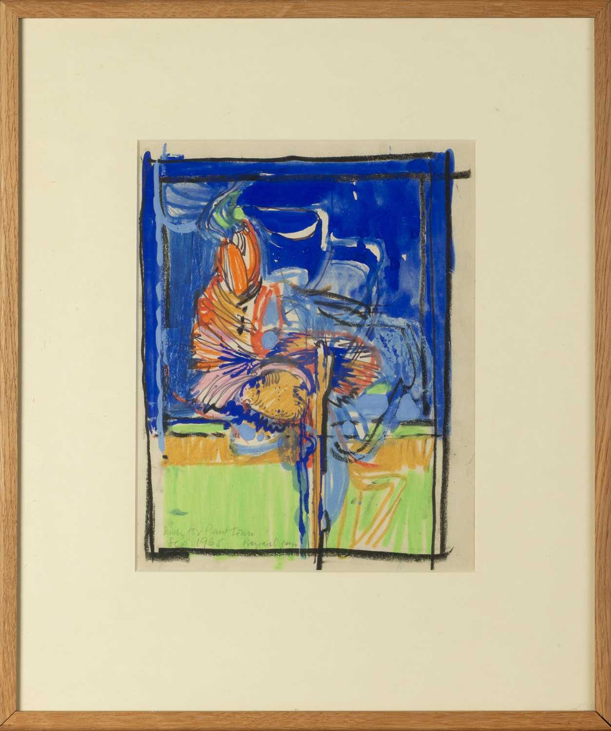 Lot 75 - Bryan Organ (b.1935) Study for Plant Form,