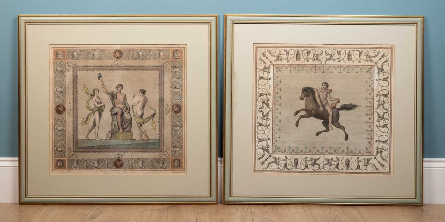 Lot 87 - A large pair of M. Carloni Romano prints