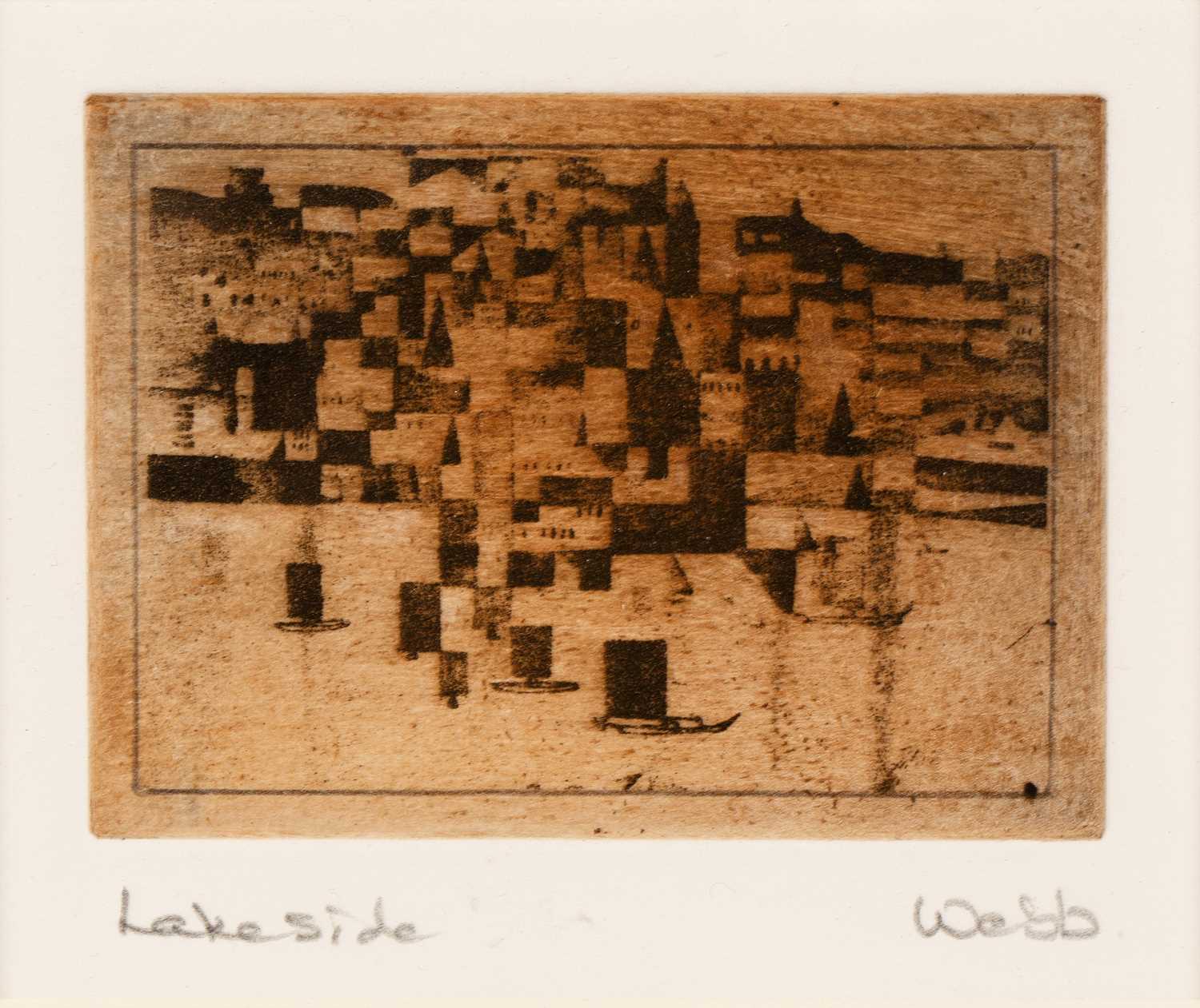 Lot 95 - Barbara Webb (20th Century) Lakeside signed