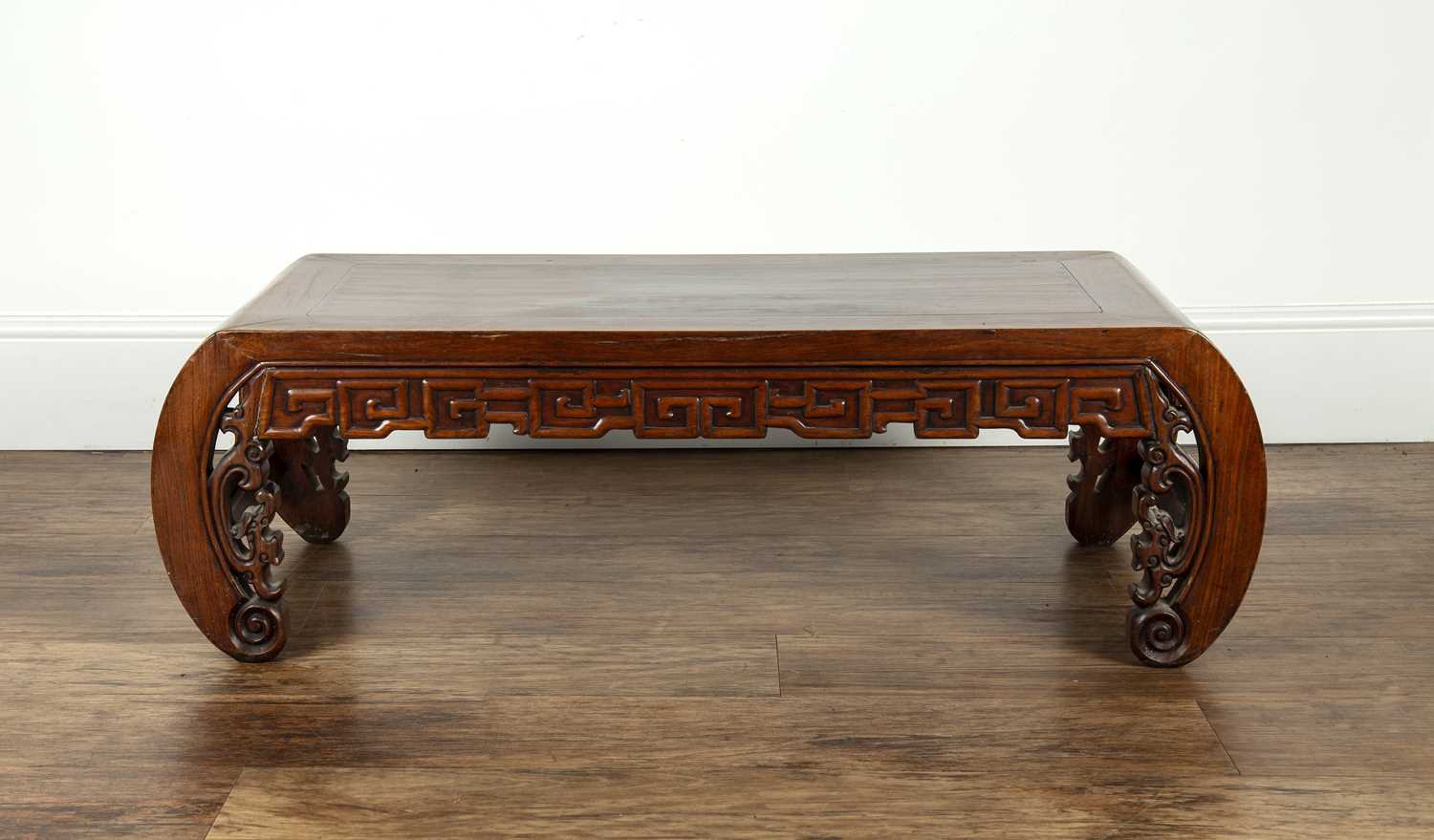 Lot 410 - Hardwood opium table Chinese, circa 1900