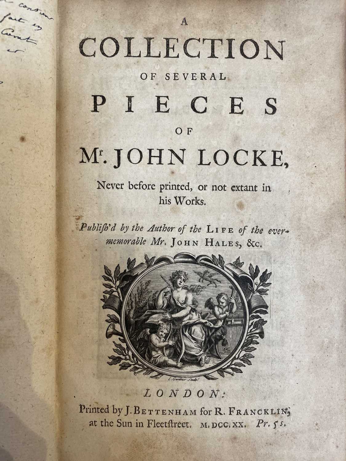 Lot 687 - LOCKE (JOHN) A Collection of Several Pieces