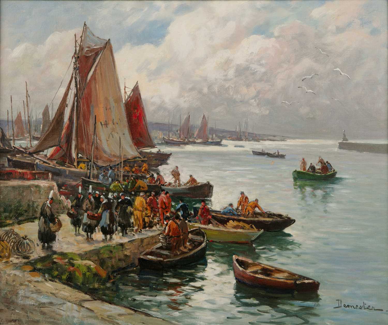 Lot 365 - Eugene Demester (1914-1984) Landing the