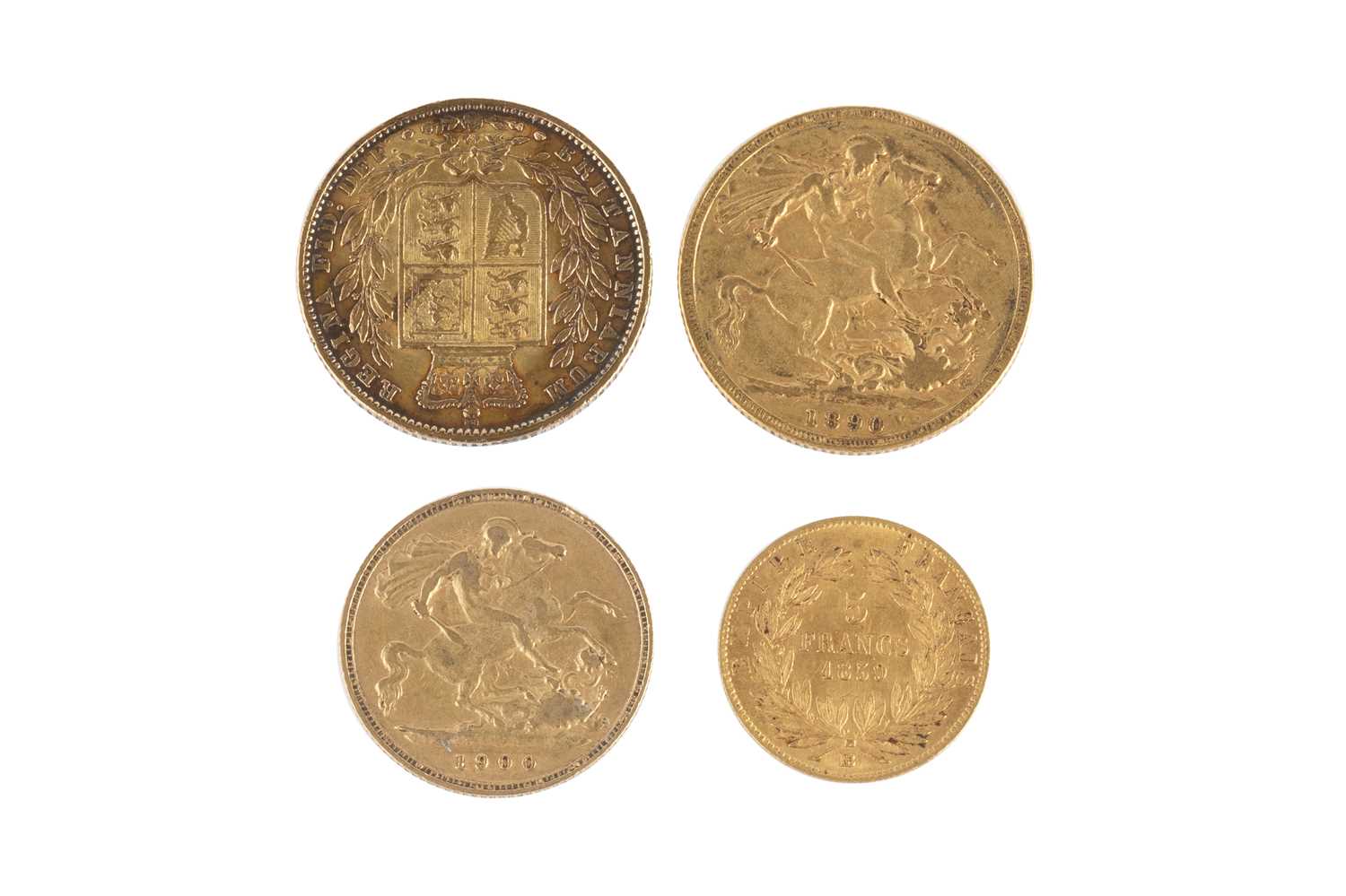 Lot 89 - Two Victoria sovereigns, dated 1869 and 1890,