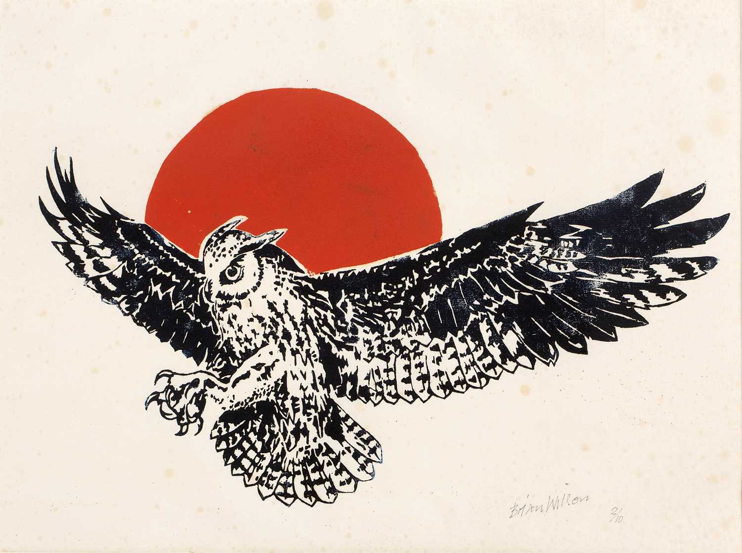 Lot 194 - Brian Wilson (Contemporary) 'Eagle owl',