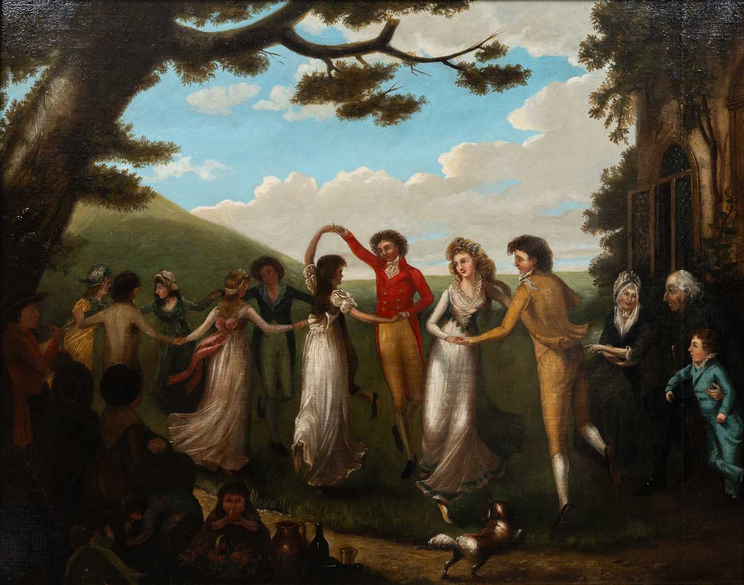 Lot 76 - 18th century British School, dancing figures