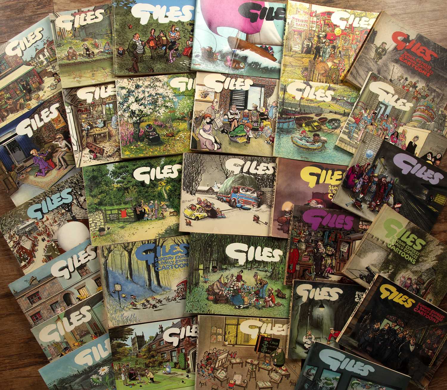 Lot 193 - Collection of Giles cartoon books to include