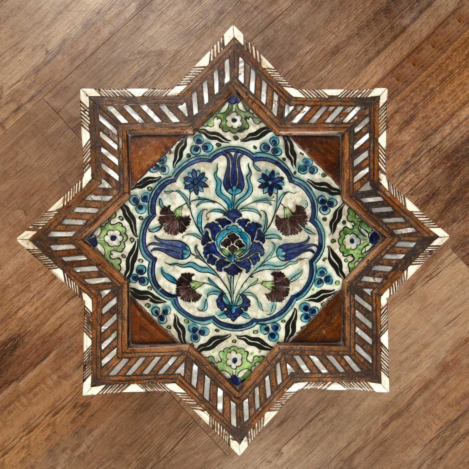 Lot 150 - Damascus pottery tile Syria, late 16th/17th