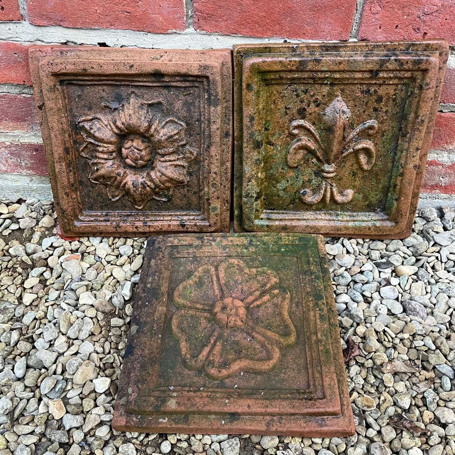 Lot 1109 - A set of three handmade Italian terracotta