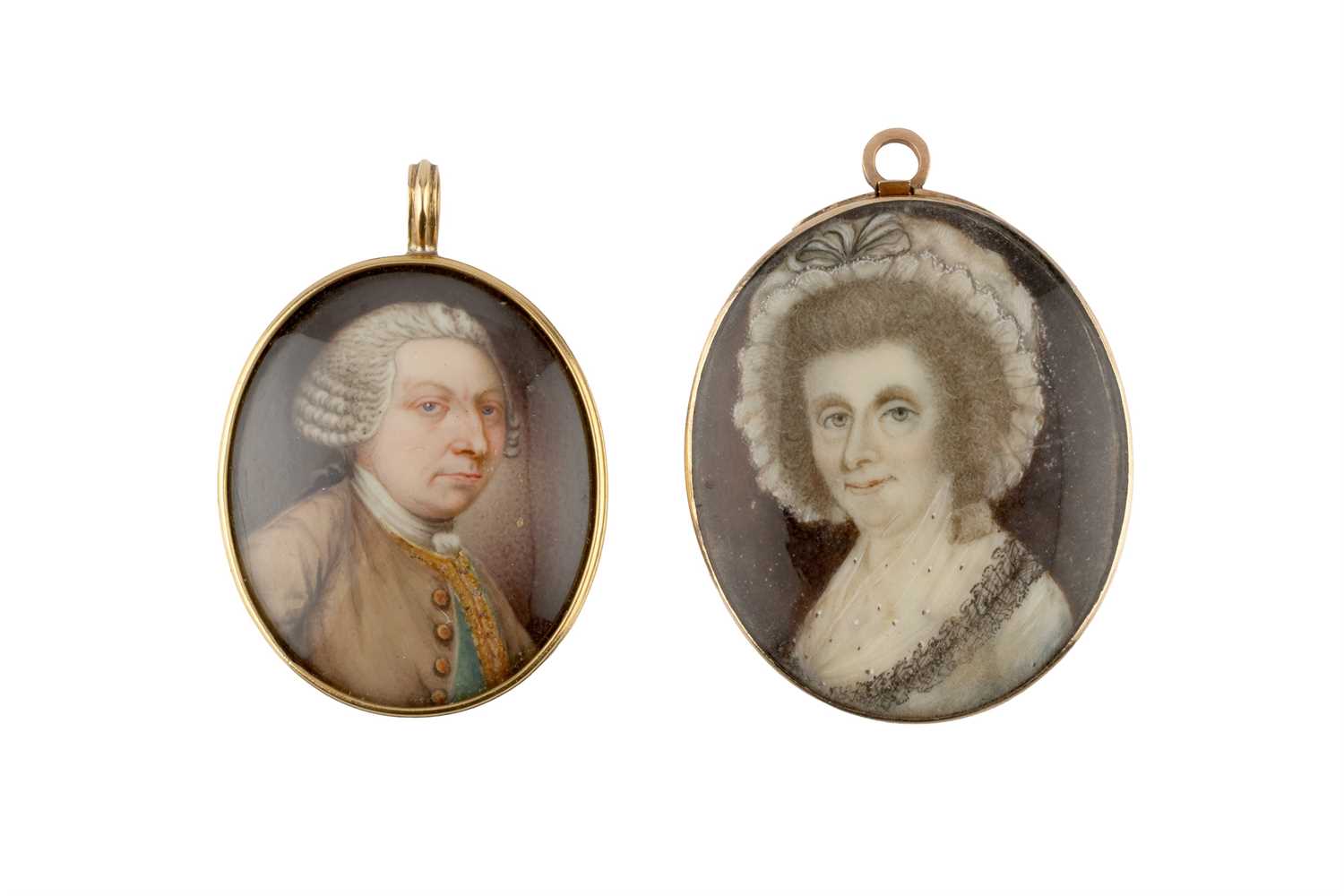 Lot 135 - A Georgian portrait miniature, the finely