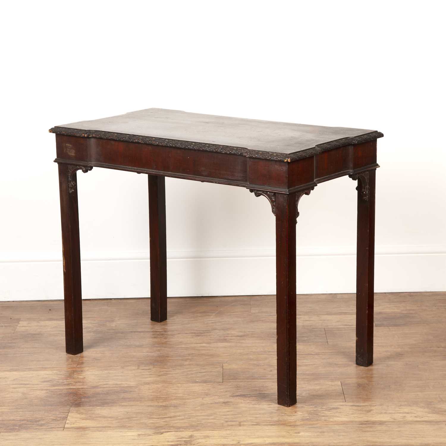 Lot 47 - Mahogany Chippendale-style side table 19th