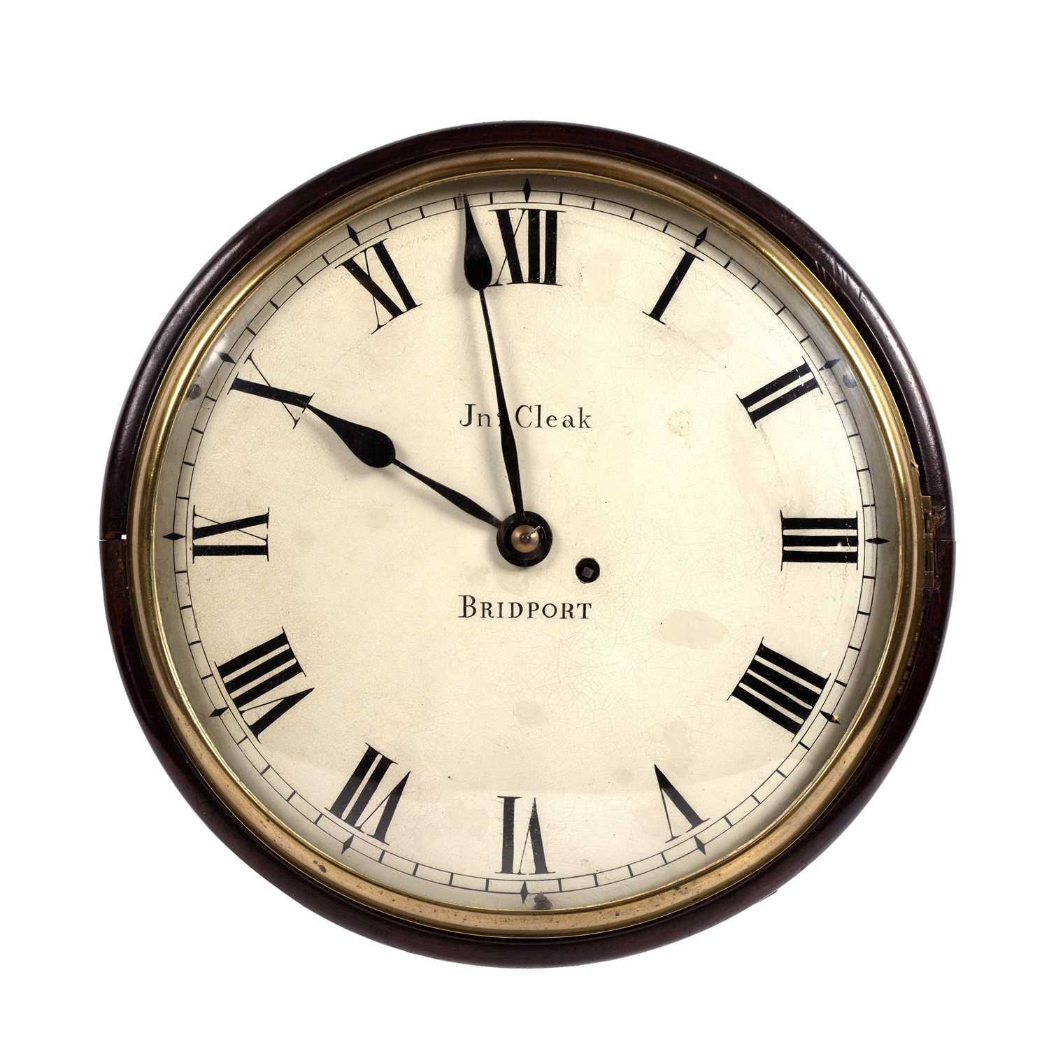 Lot 34 - John Cleak of Bridport mahogany cased fusee