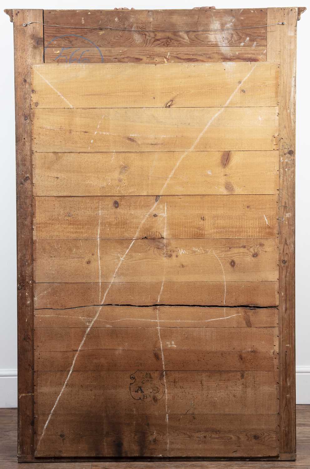 Lot 100 - Large hall mirror French, 19th Century, with