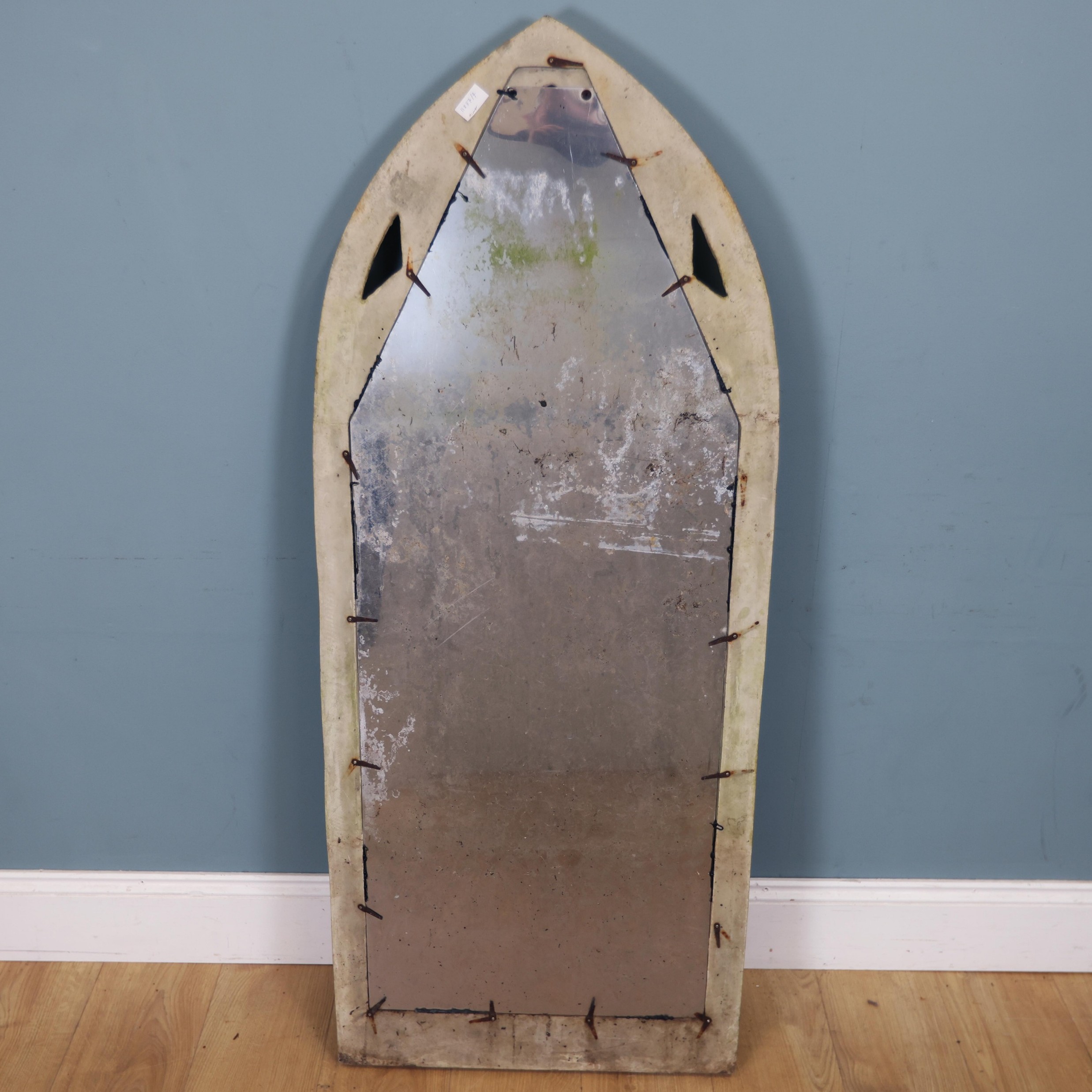 Lot 1460 - A large gothic style wall mirror