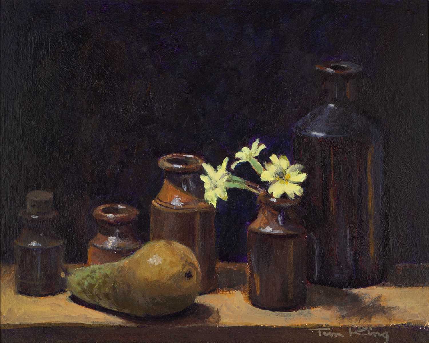 Lot 473 - Tim King (20th century) Still life