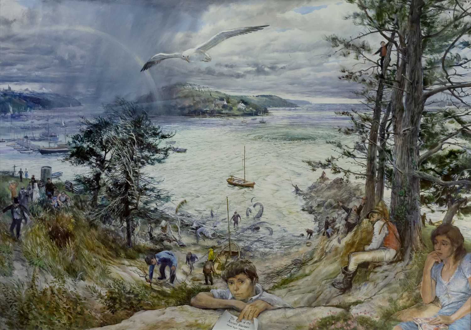 Lot 436 - John Alford (1929-1960) The Albatross oil on