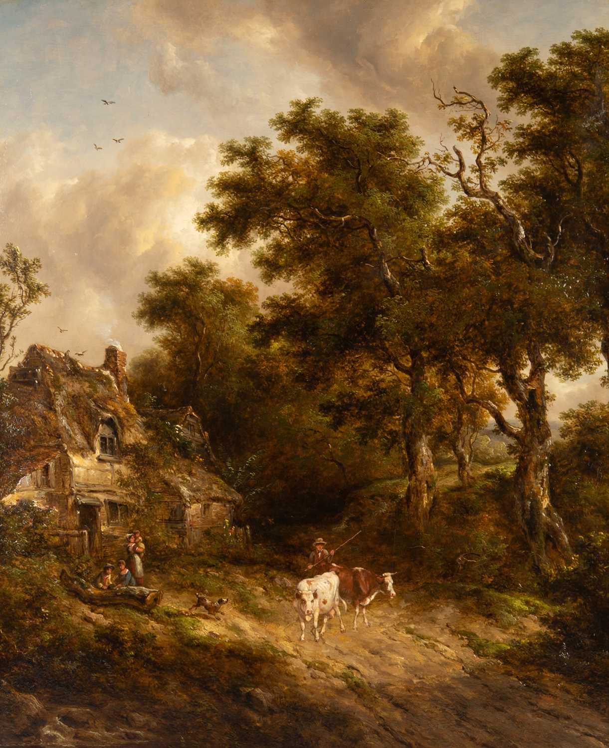 Lot 103 - Richard Hilder (1813-1853) A country path